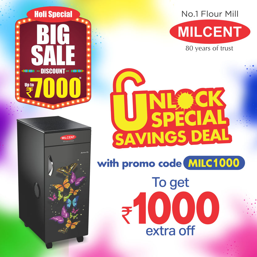MILCENT Smart Plus TVC | Fully Automatic Domestic Flour Mill Machine ...